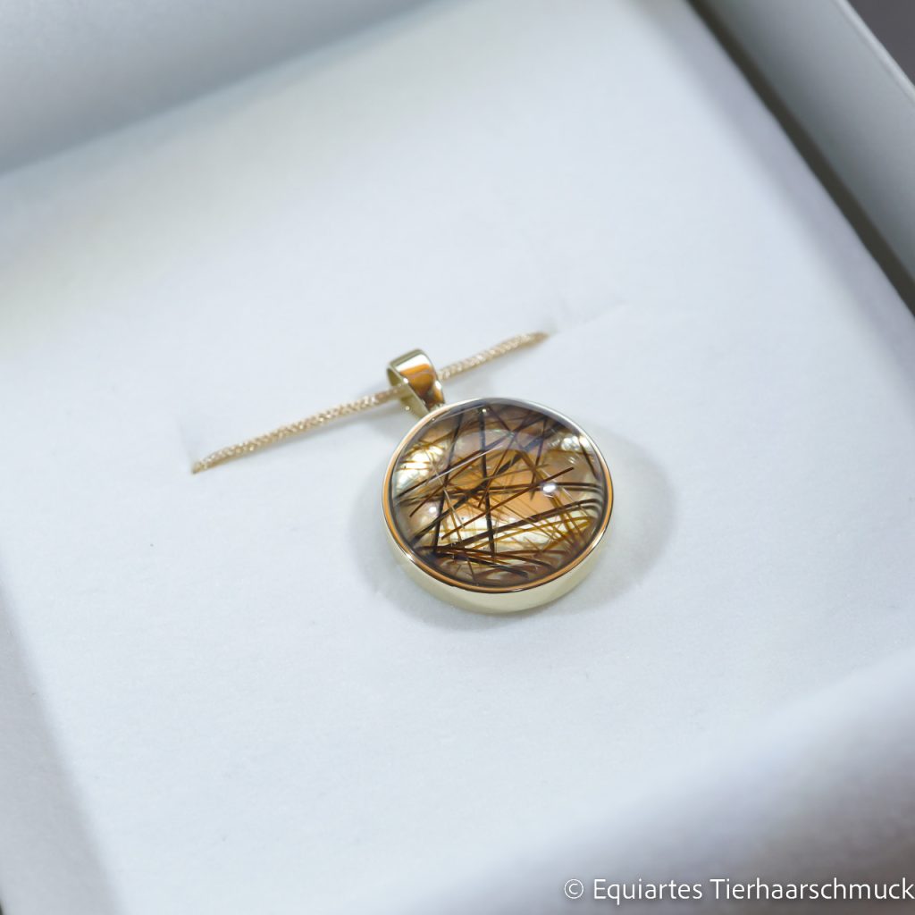 Echtgold - Medaillon Jupiter Light 14mm - 375 Gelbgold | Equiartes®